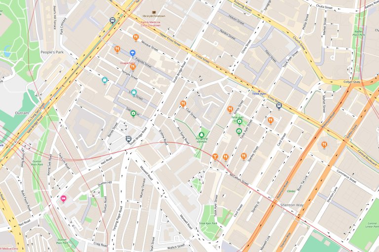Chinatown Singapore Map - Road Inspired